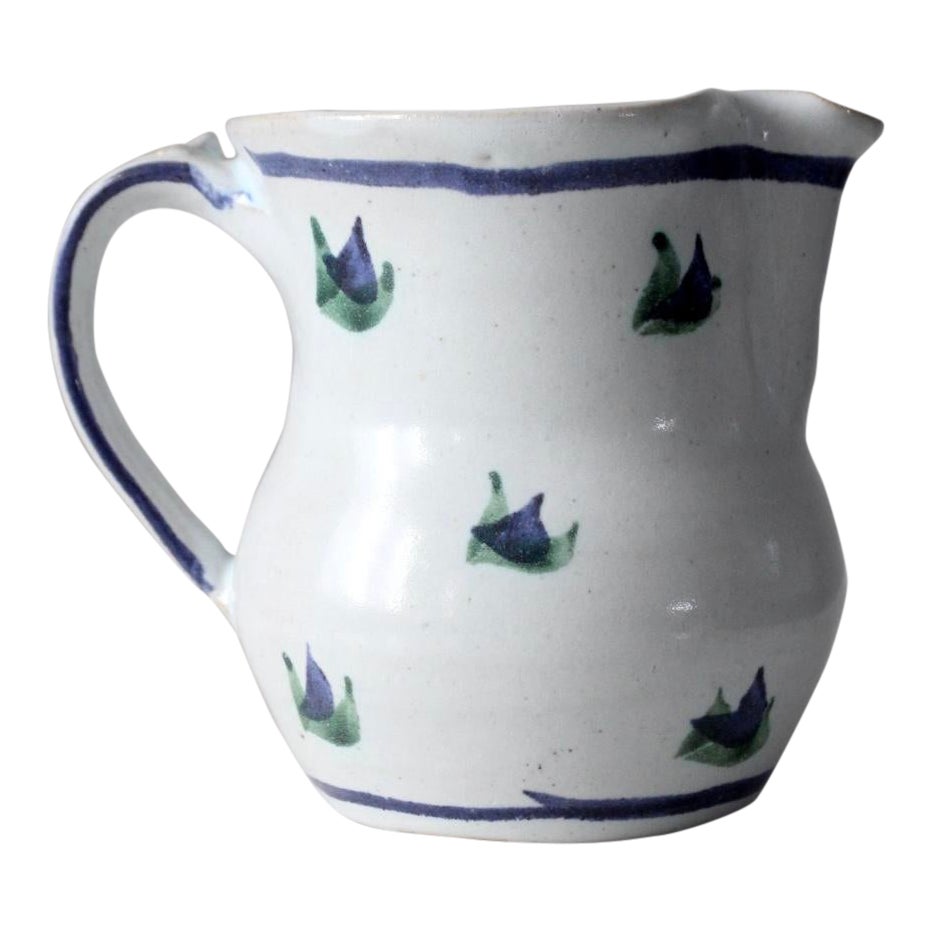 Alex Majeski Studio Pottery Pitcher 1989 | Chairish