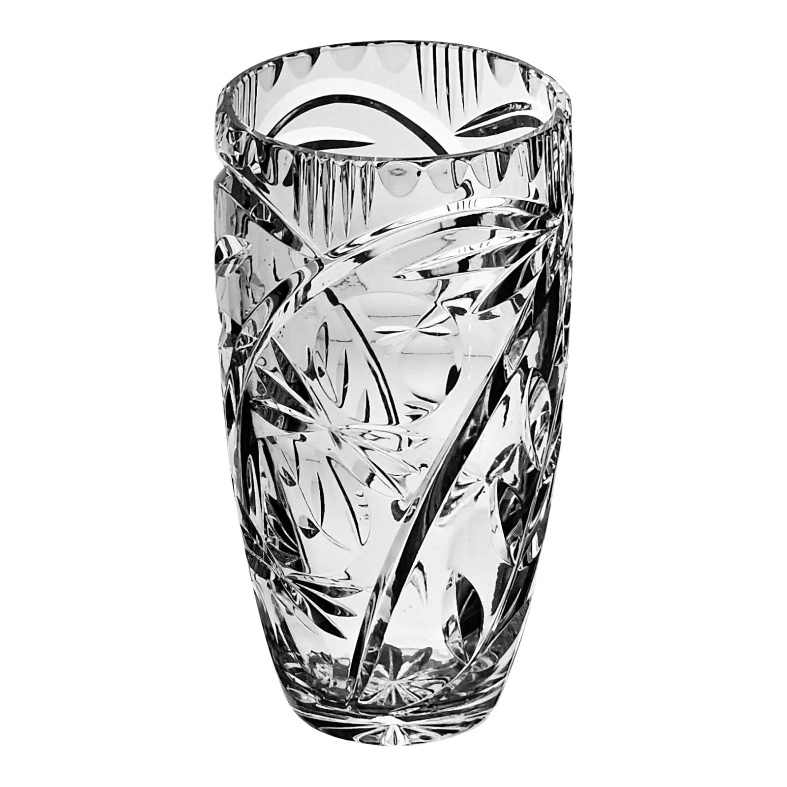 Gorham Bamburg Crystal Glass Vase 6.25"h | Chairish