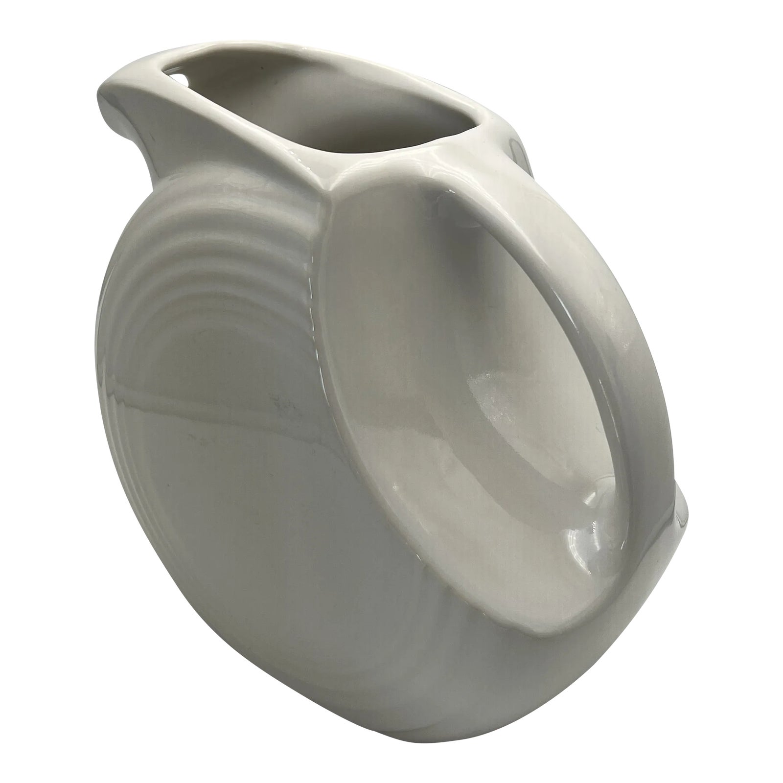Fiestaware Fiesta Large White Pitcher | Chairish