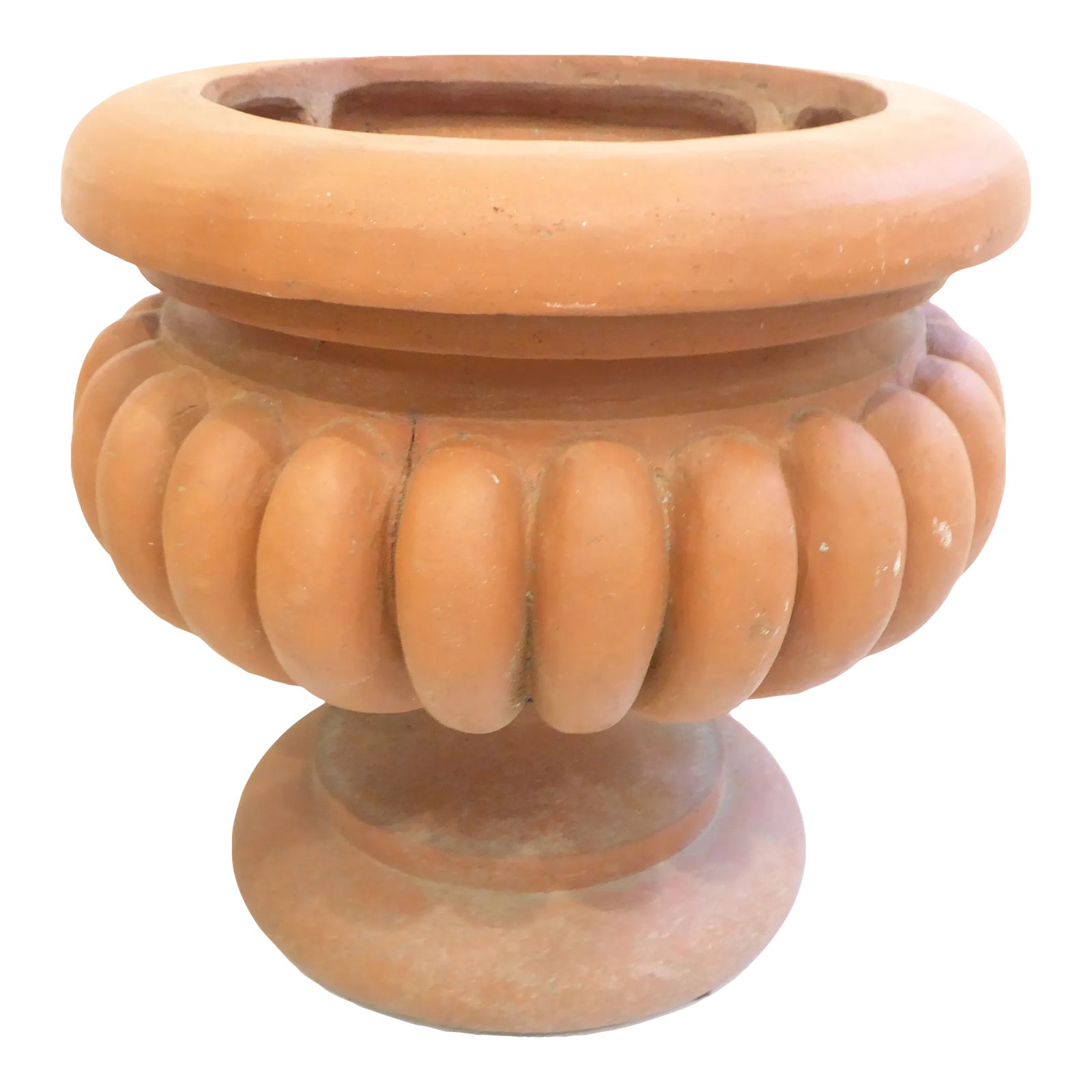 Vintage Heavy Weight Terra Cotta Planter | Chairish