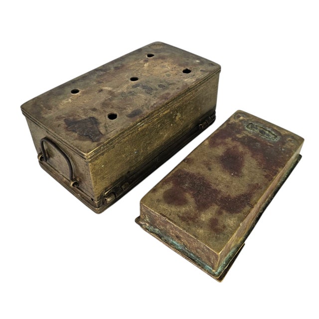Southeast Asian Filipino Brass Betel Nut Box Hand Crafted Box 7.5 ...