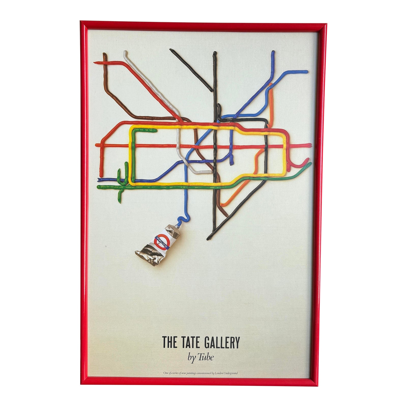 Vintage Original Poster: Iconic Tate Gallery by Tube Art, David Booth ...