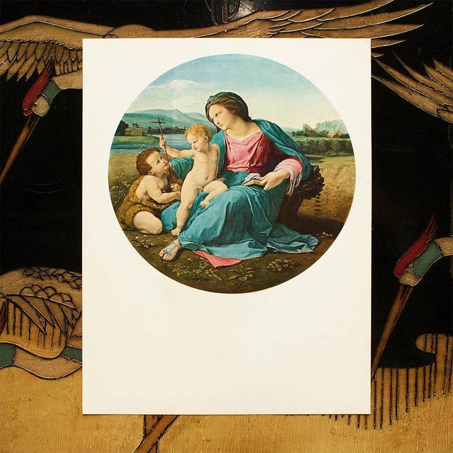1956 After Raphael "The Alba Madonna", Vintage Full-Color Print | Chairish
