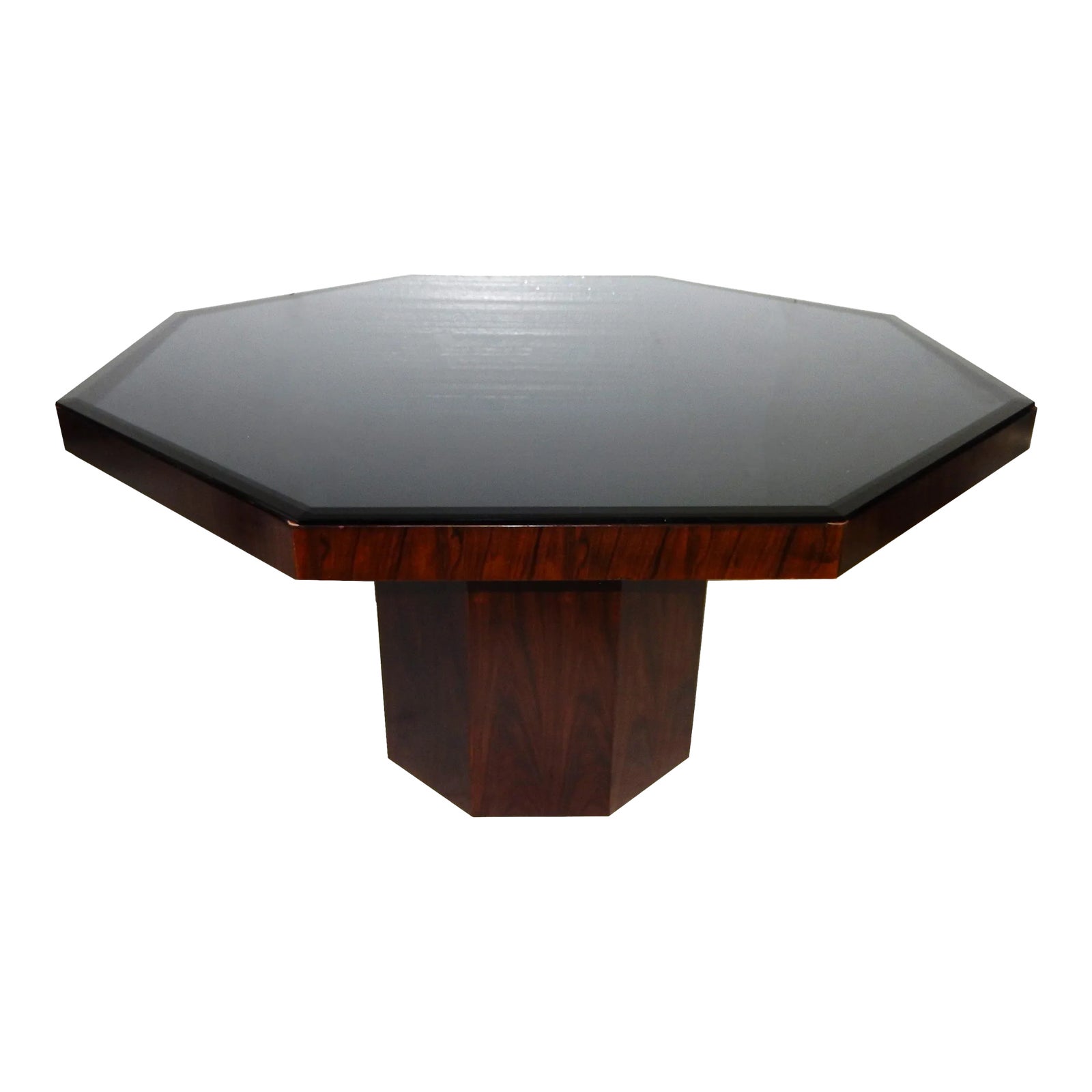 Rare Mid Century Modern Rosewood Octagon Dining Table | Chairish