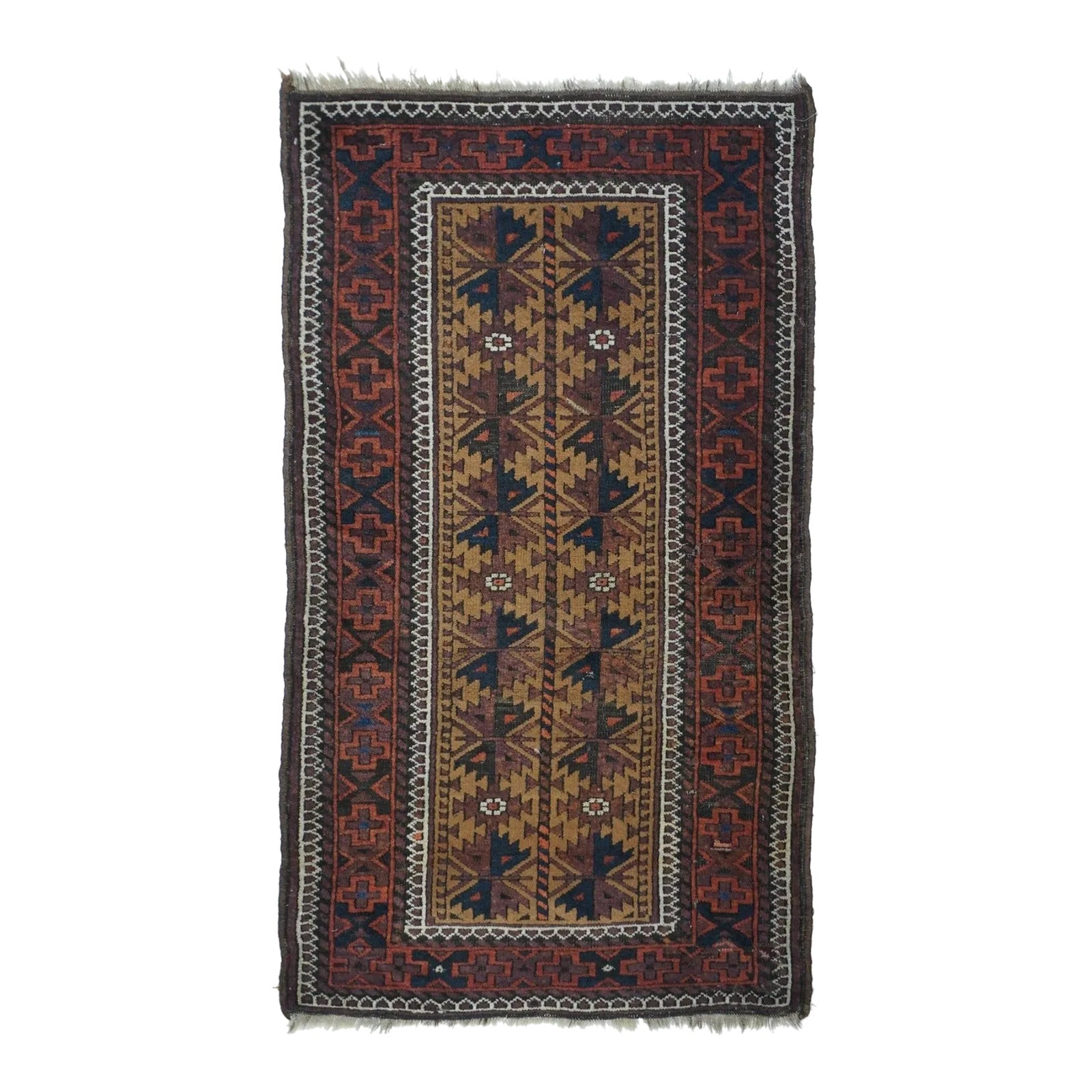 Vintage Balouch Rug 2'9'' x 4'10'' | Chairish