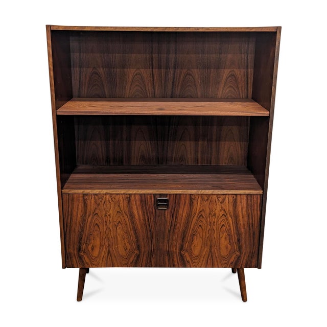 1950s Rosewood Bookcase | Chairish