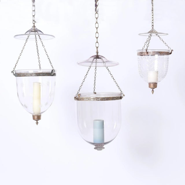 Antique Smoke Bell Light Fixture | Chairish