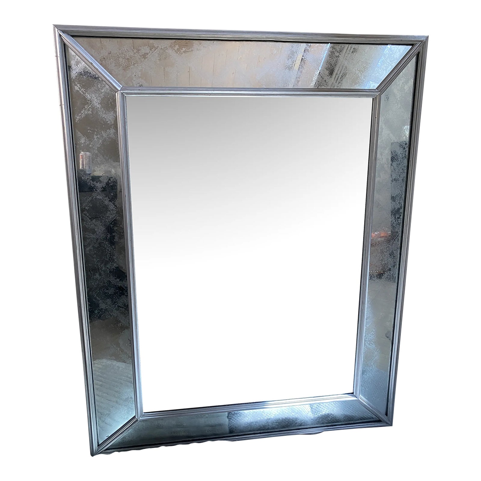 2000s Julian Chechester Eglomise’ Wall Mirror | Chairish