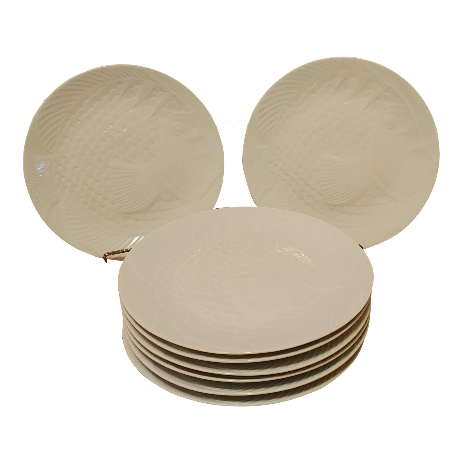 Vintage Dansk International France Butterfly Fish Plates - Set of 8 ...