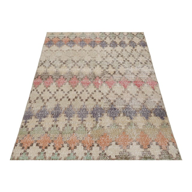 Vintage Zeki Múren Rug With Polychromatic Diamond Pattern From Rug ...