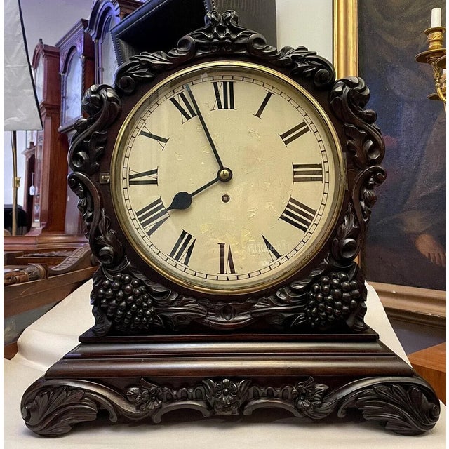 Large Regency Period 19th Century English Fusee Bracket Clock | Chairish
