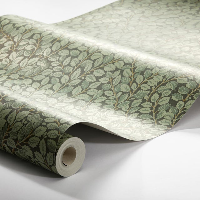 SAMPLE - Boråstapeter Hazel Wallpaper In Spruce | Chairish