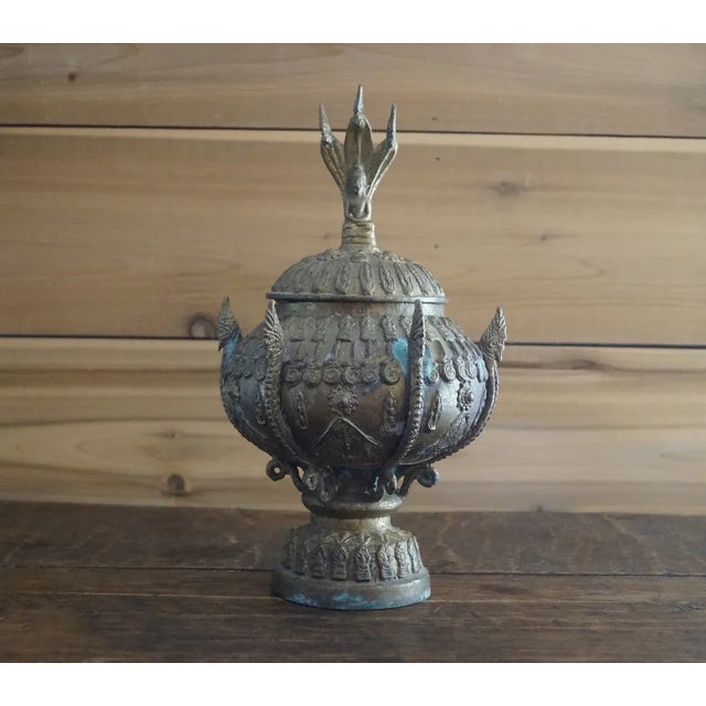 1960s Bronze Buddhist Offering Bowl | Chairish