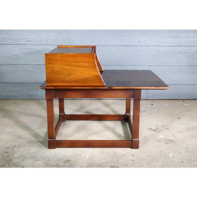 Mid Century Step Side Table With Drawer Danish Style End Night Stand 50 ...