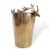 Antique Stag Head Ice Bucket Brass Vase Wine Bucket | Chairish