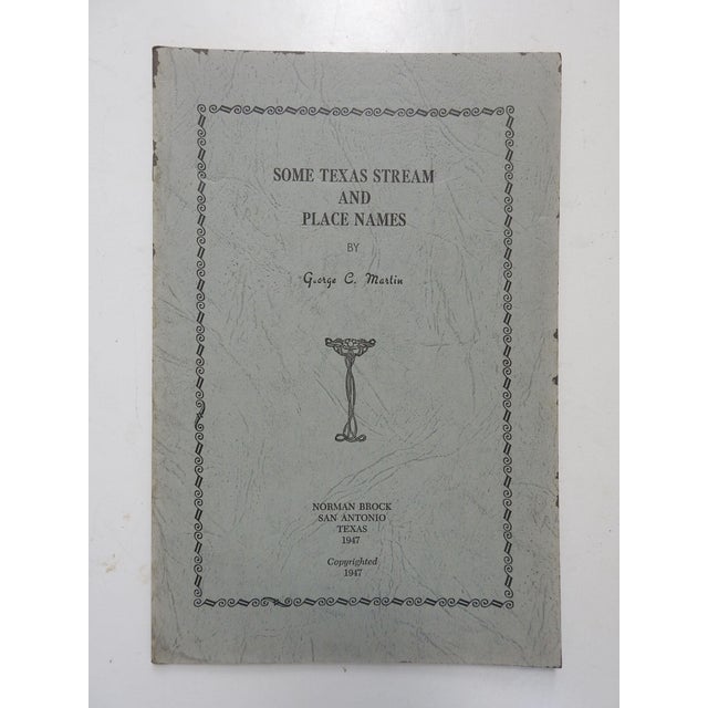 Vintage Texas Stream & Place Names Booklet | Chairish