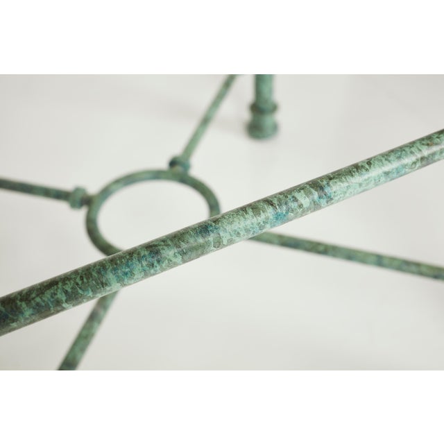 Vintage 1980s Square Verdigris End or Coffee Table | Chairish