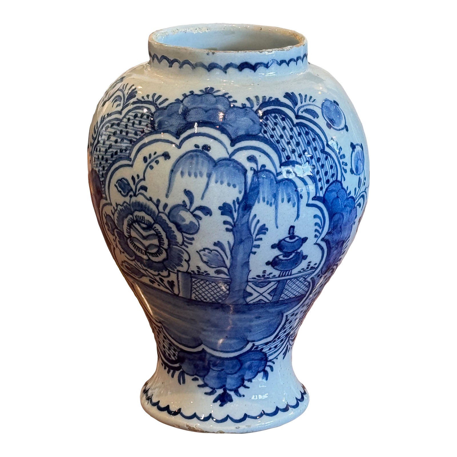 Late 18th Century Delft Jar | Chairish