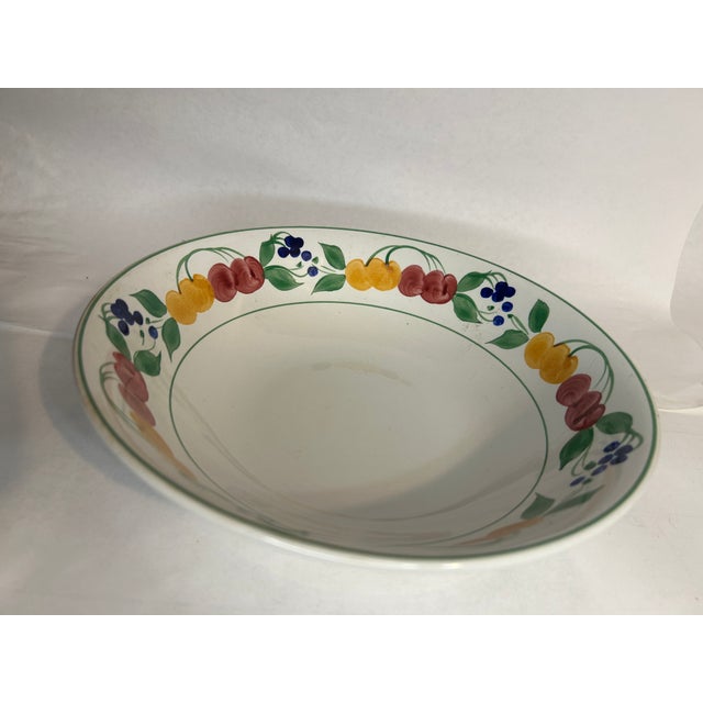 Vintage Alfred Clough Ltd Bone White Ironstone Bowl - "Cherry" Hand ...