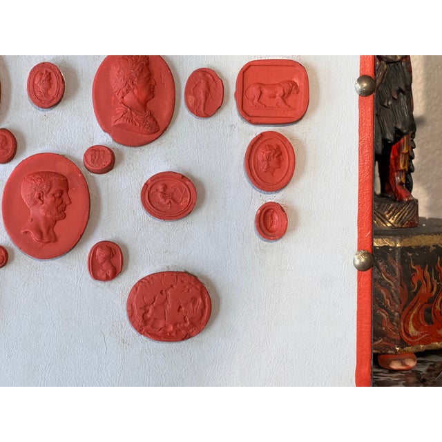 #1015 Grand Tour Revival Neoclassical Vintage Red Plaster Cast Waxed ...