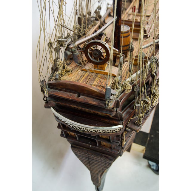 Hand-Crafted 18th-Century First Rate Ship Model | Chairish