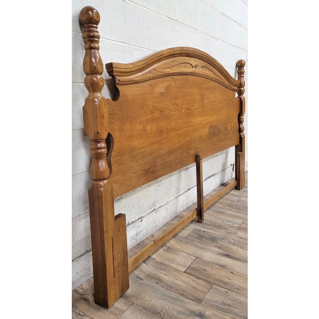 Vintage King Size Traditional Colonial Style Headboard | Chairish