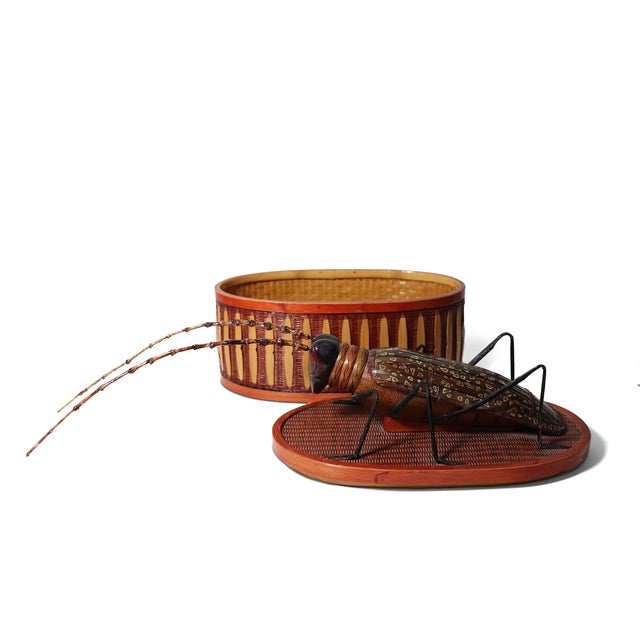 Late 20th Century Chinese Longhorn Beetle Box | Chairish
