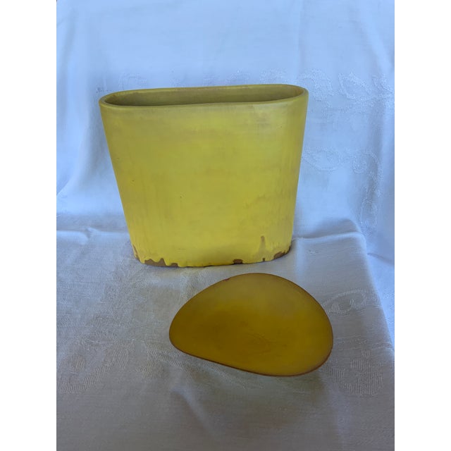 1960s Gertrud and Otto Natzler Raku Pottery Vase and Dish Set- 2 Pieces ...