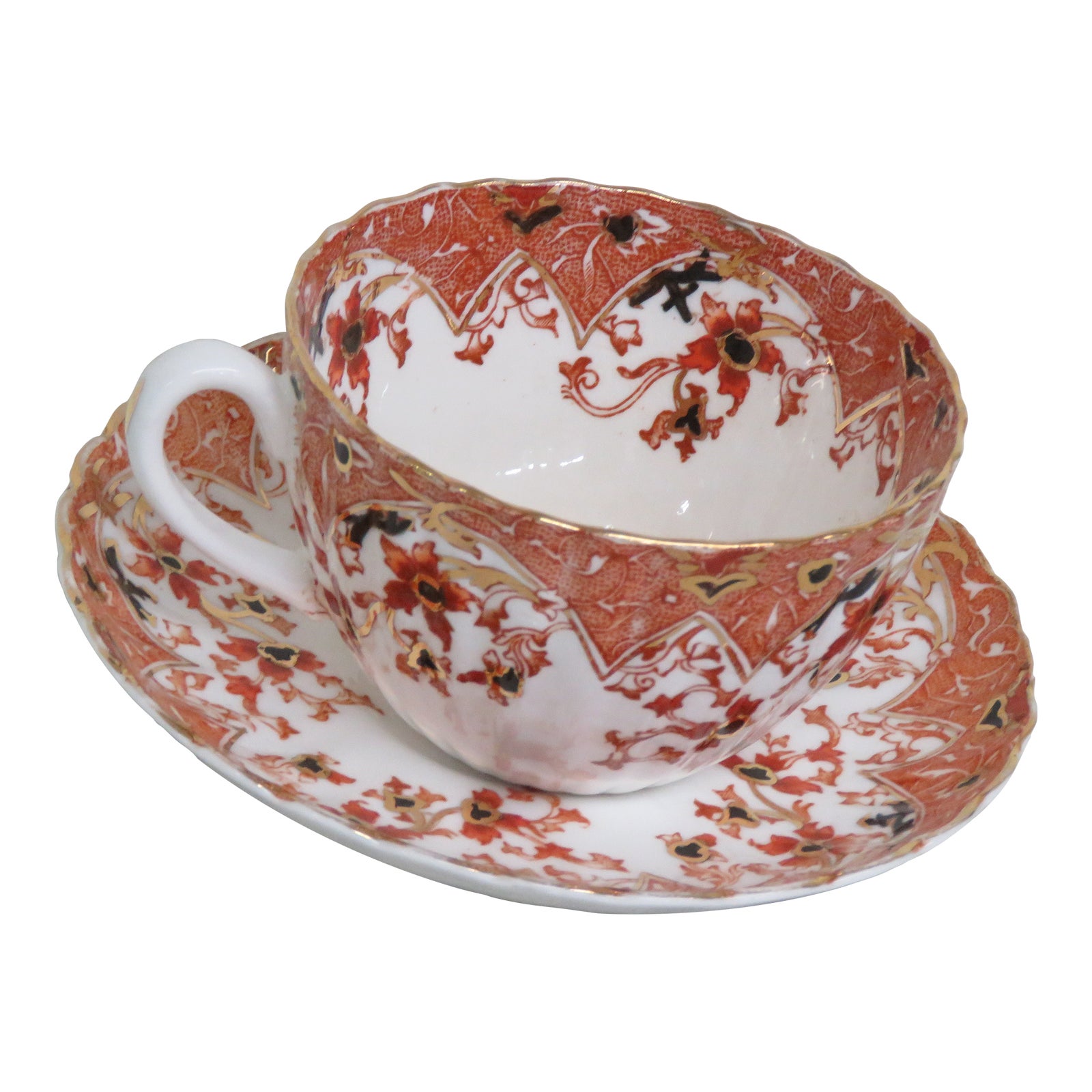 Radfords Fenton England Bone China Floral Tea Cup and Saucer 4415b ...