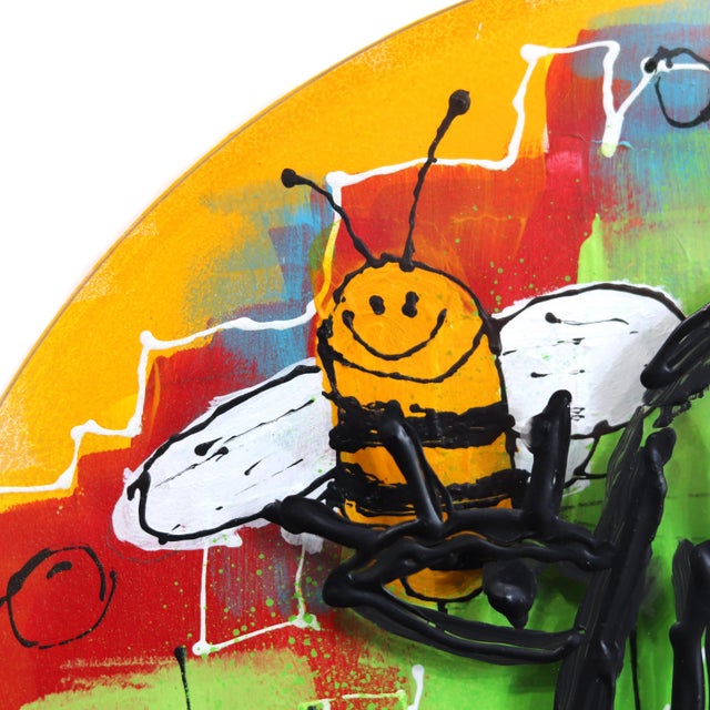 EchoLayer: Happy - Colorful Expressionist Abstract Figurative Original Artwork by Soren Grau ...