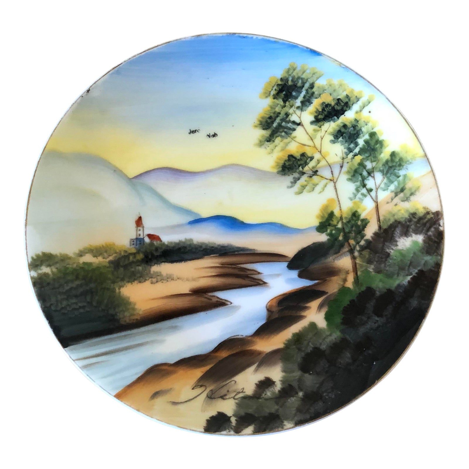 Hand Painted Made in Japan Plate | Chairish