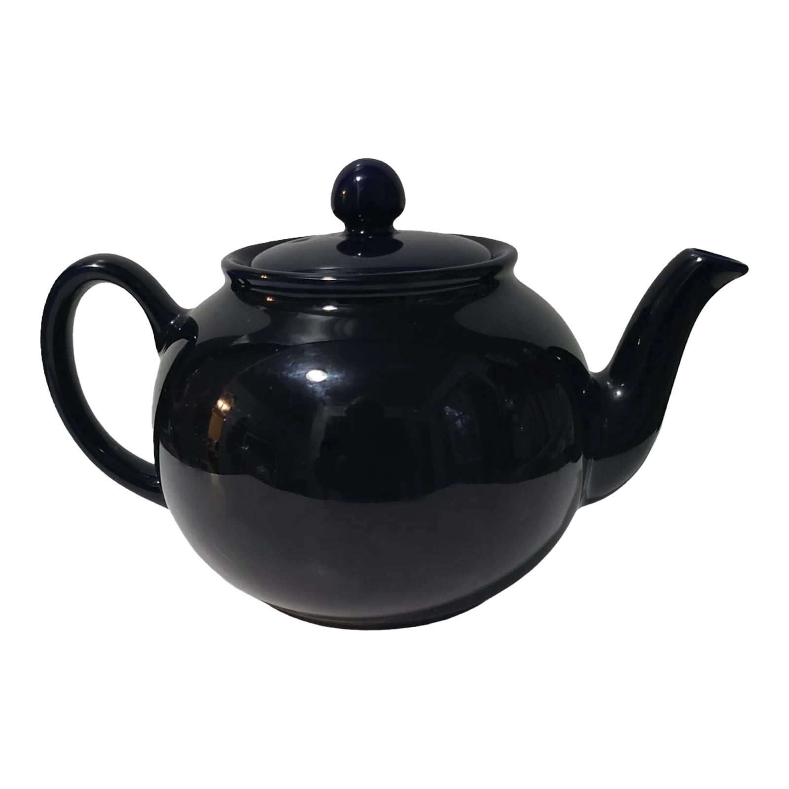 Vintage Mid-Century-Modern Navy Cobalt-Blue Tea Pot Made in England ...