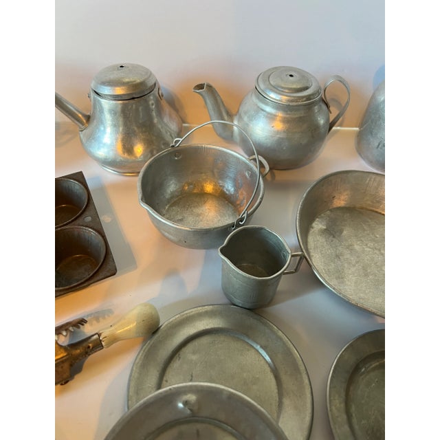 Vintage Tin Child’s Cookware Set- 29 Pieces | Chairish