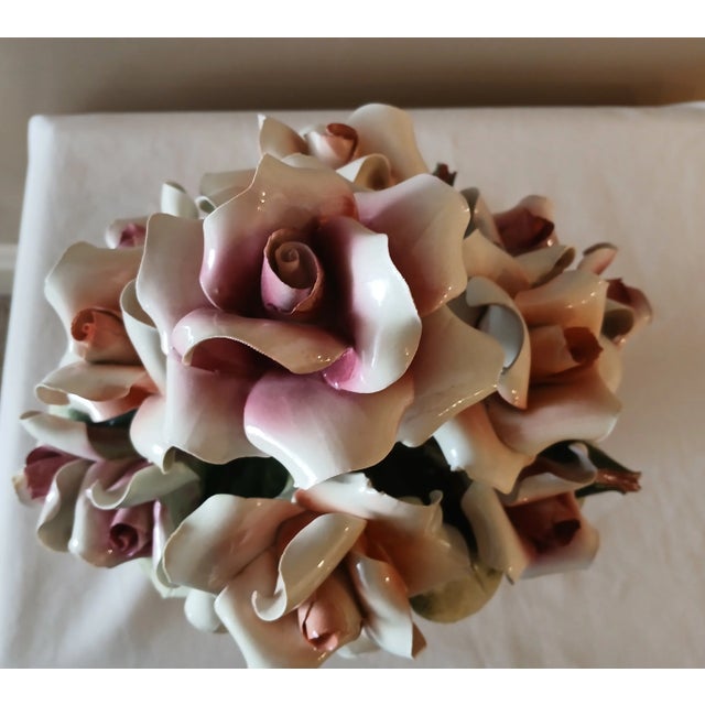 Mid 20th Century Capodimonte Flower Centerpiece | Chairish