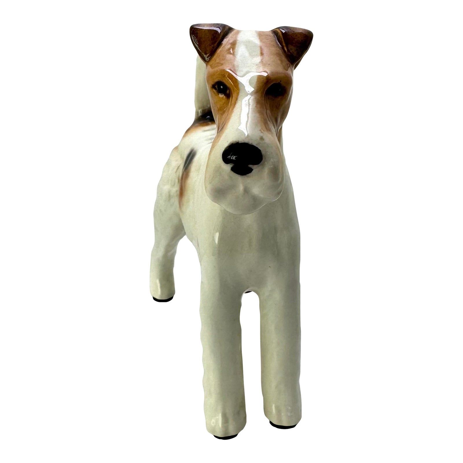 Antique Beswick Talavera Dog Figurine ~ “Romulus” ~ Wire Haired Terrier ...