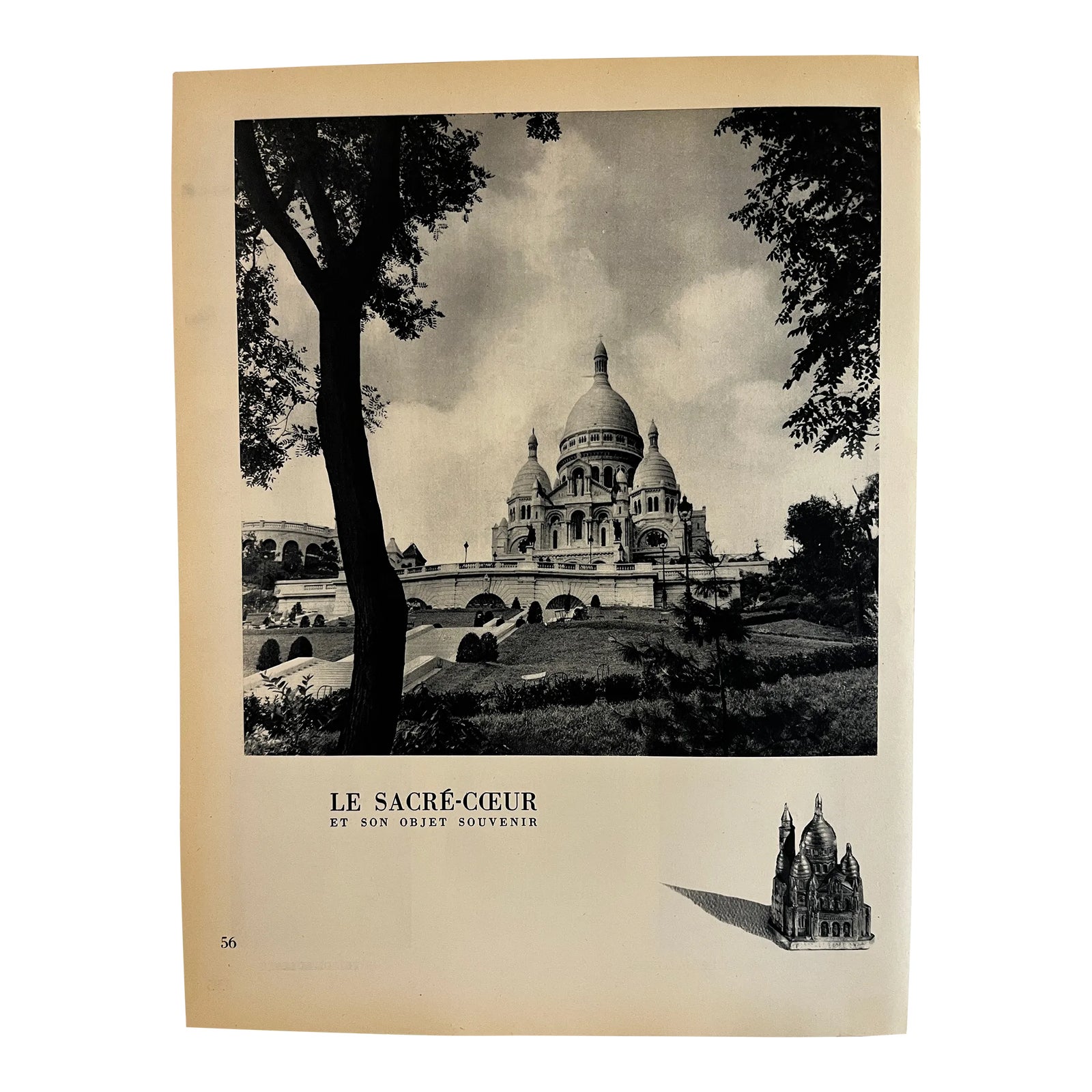 1952 Sacre-Coeur Paris Photo | Chairish