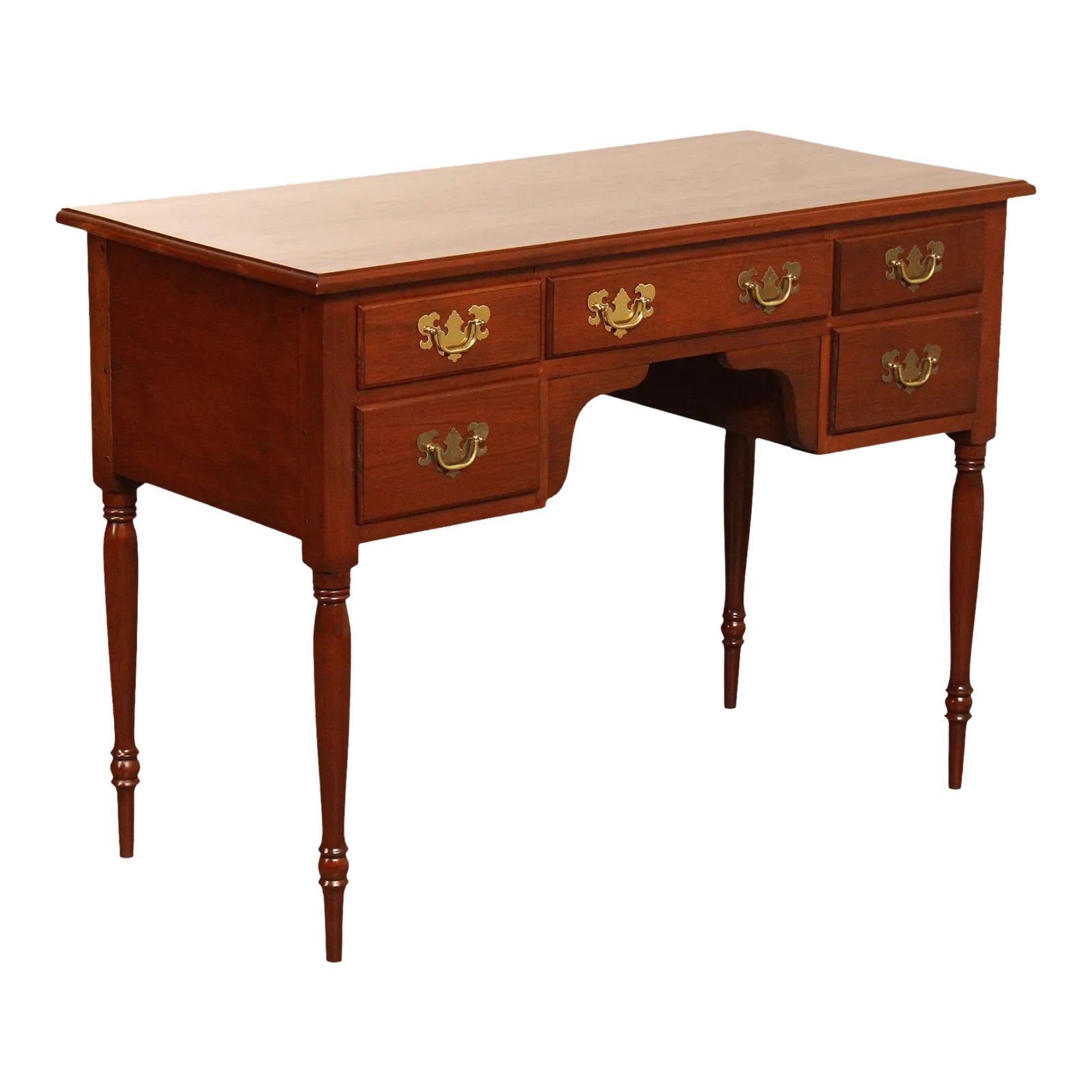 Mid 20th Century Sheraton Style Cherry Writing Desk | Chairish