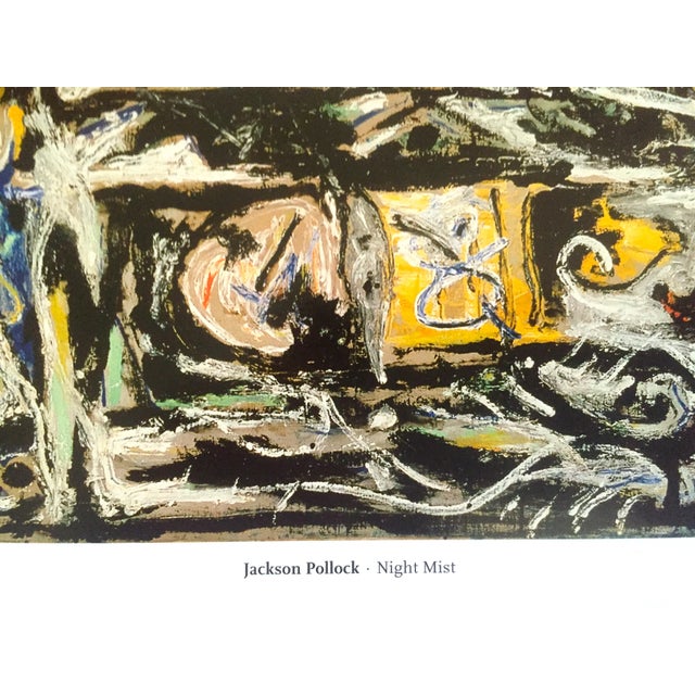 Jackson Pollock Foundation Abstract Expressionist Collector's Lithograph Print " Night Mist ...