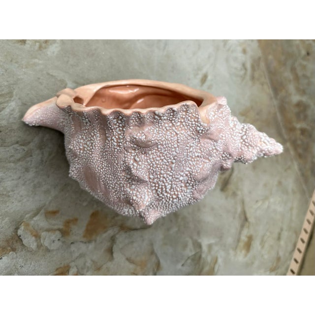 Vintage Conch Shell Bowl Dish Planter | Chairish
