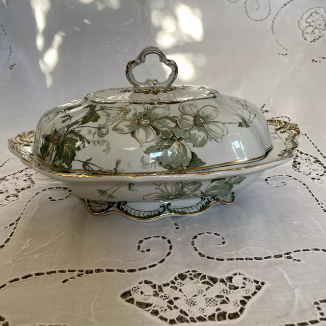 Antique Sutton Covered Serving Dish | Chairish