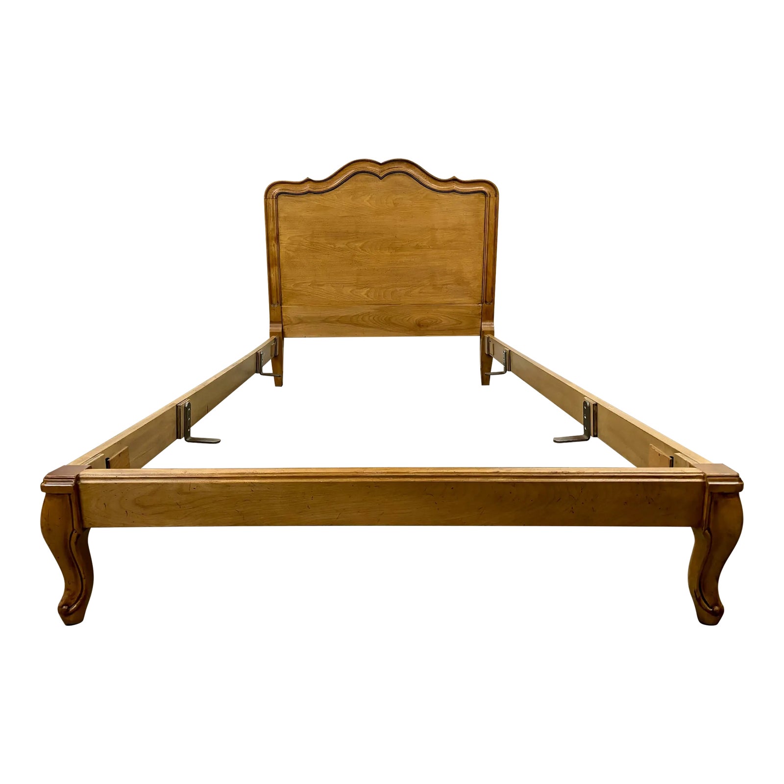 Vintage Twin Size French Provincial Louis XV Style Bed by Bodart | Chairish