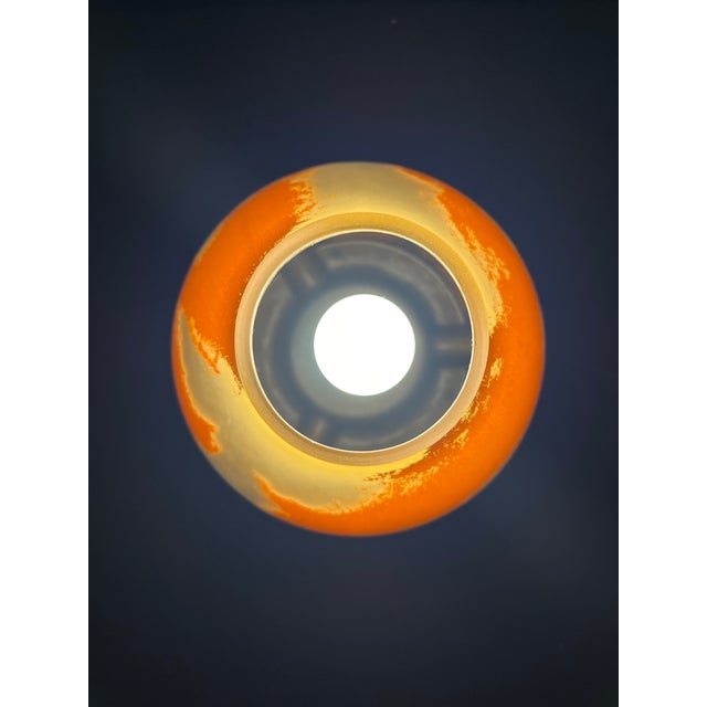 Late 20th Century Handblown Art Glass Accent Table Lamp Uplight | Chairish