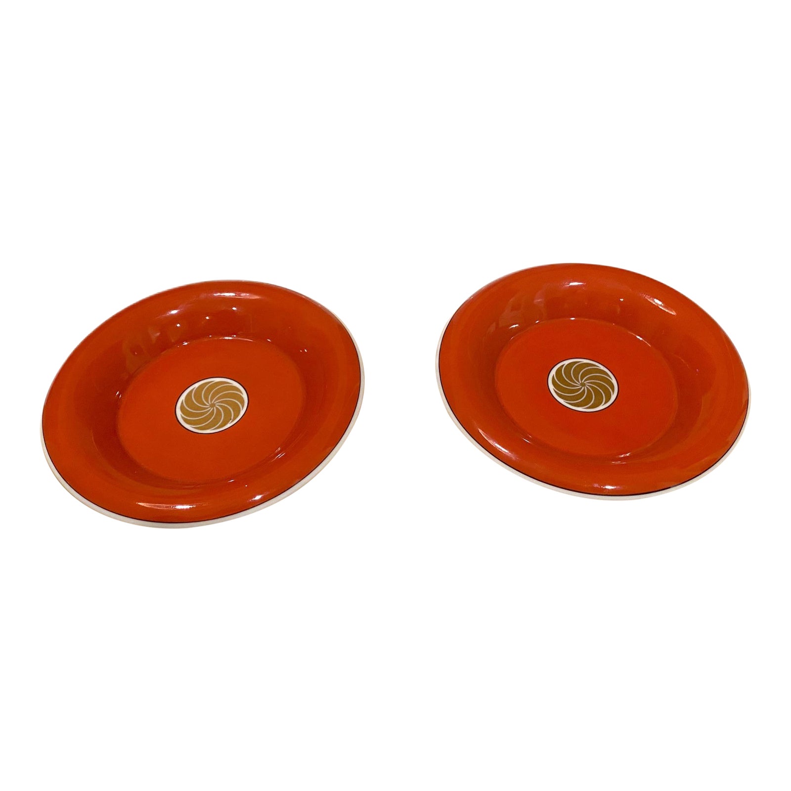 1970’s Floyd Fitz and Floyd “Medallian D’Or” Dessert Plates - a Set of ...