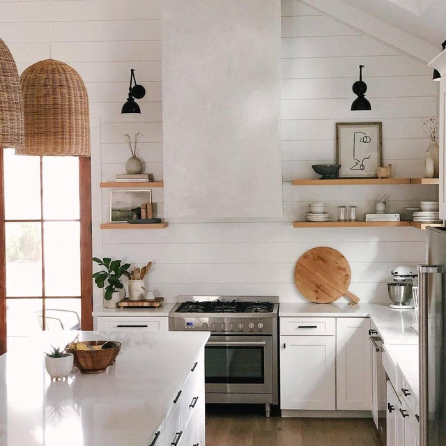 Serena & Lily Rattan Pendants - a Pair | Chairish