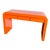 Postmodern Orange Lacquer Laminate Waterfall Desk/Console Table | Chairish