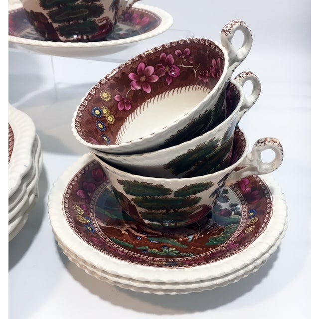 Copeland Spode Delft Castle China - 14 Piece Set | Chairish