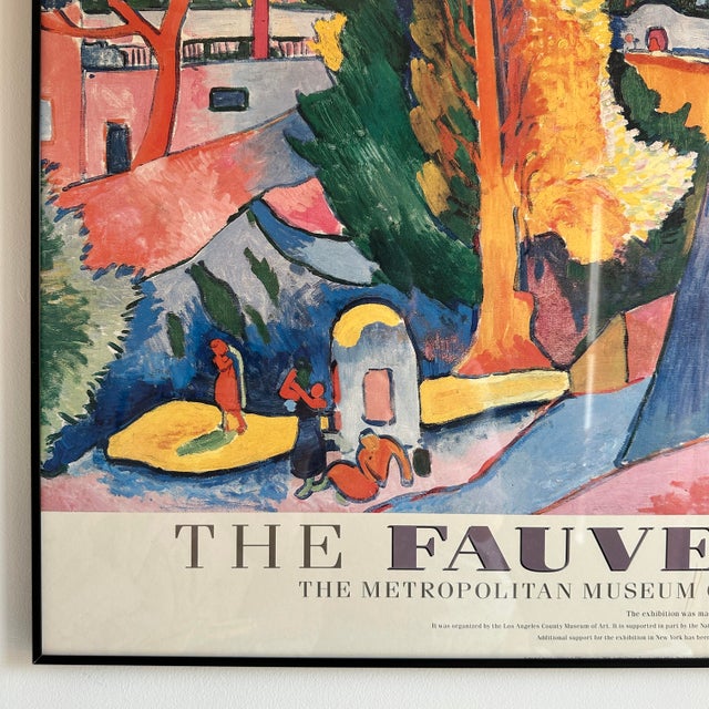 1990's Framed Met Fauvism Exhibition Poster | Chairish