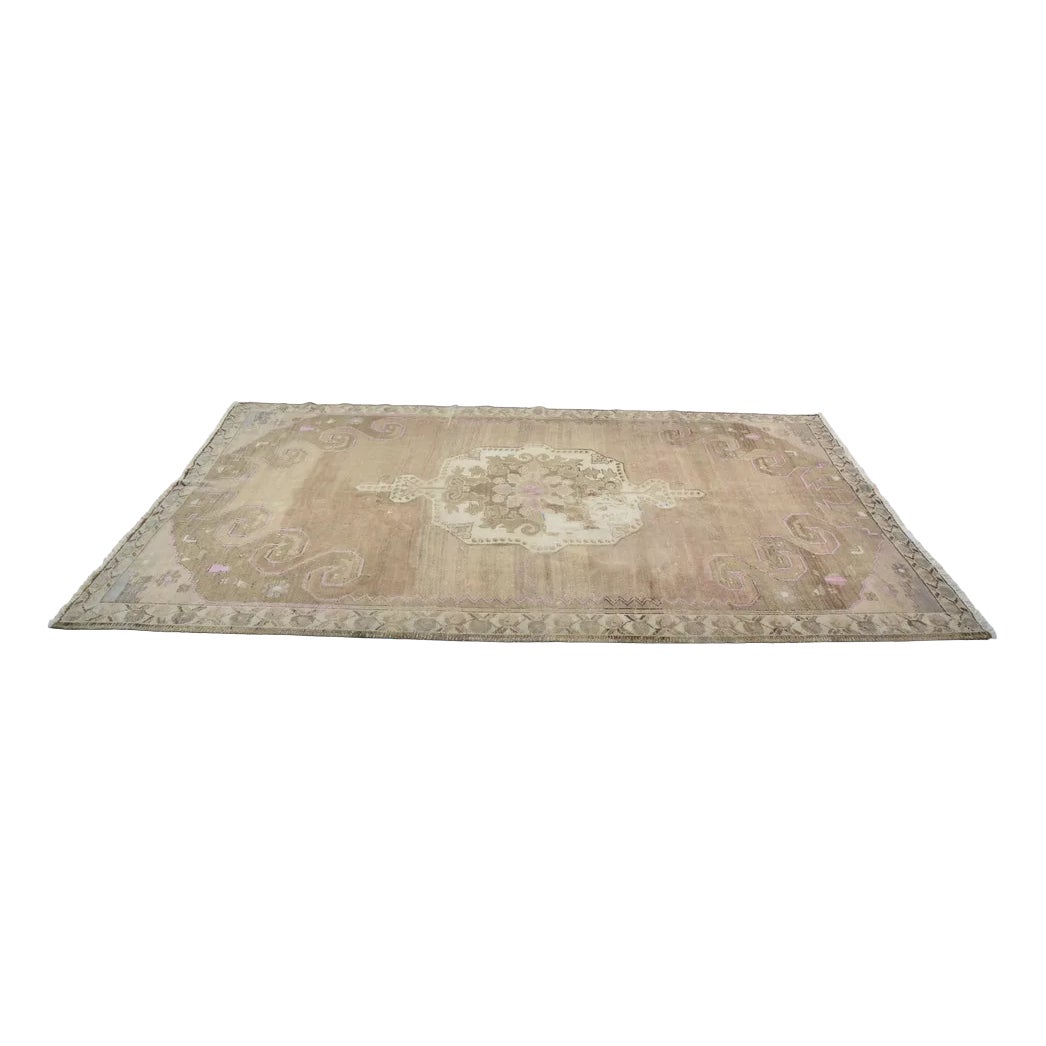 Vintage Bohemian Brown Living Room Rug | Chairish