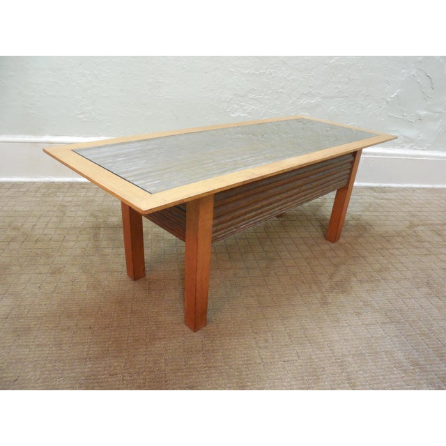 Andy Rae Studio Sculpted Mixed Wood Coffee Table | Chairish