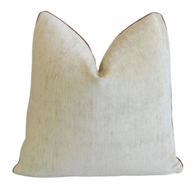 Designer Clarence House Paisley Fabric Feather/Down Pillow 21" Square ...